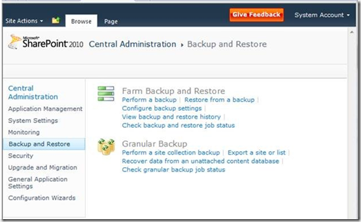 Sharepoint (el otro blog): SharePoint 2010 Granular Backup